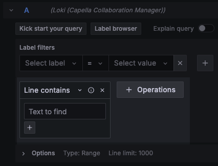 Grafana Log Explorer - Capella Collaboration Manager Documentation
