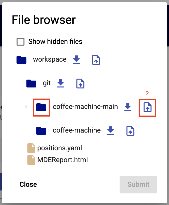 Files Browser - Capella Collaboration Manager Documentation