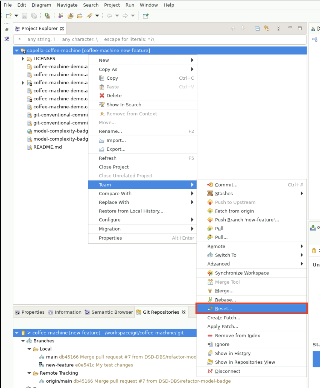 Working with Git - Capella Collaboration Manager Documentation